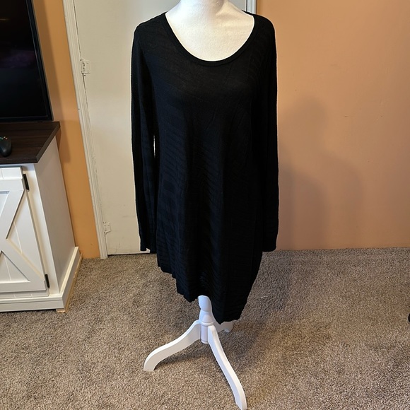 Apt. 9 | Sweaters | Xl Apt9 Shark Bite Black Sweater | Poshmark